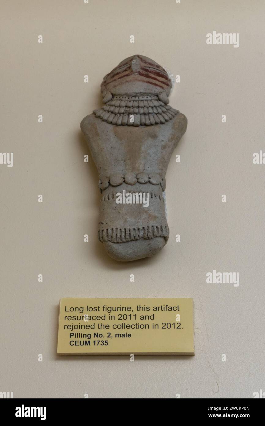 A male Fremont culture clay figurine in the USU Eastern Prehistoric ...