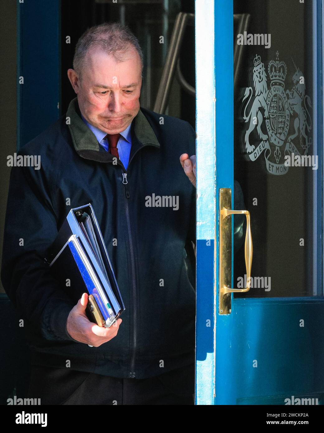 London, UK. 16th Jan, 2024. Simon Hart, MP, Parliamentary Secretary to ...