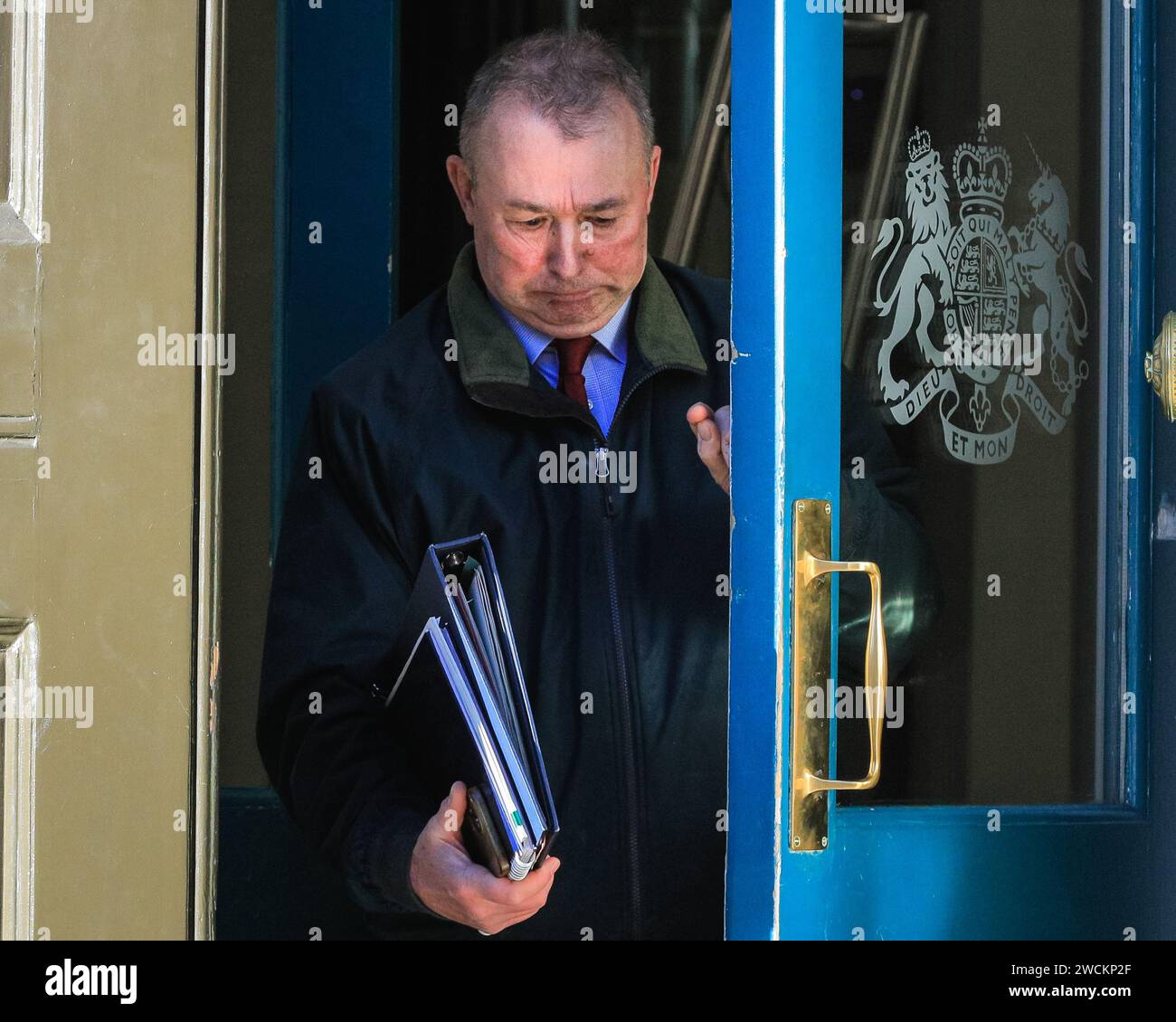 London, UK. 16th Jan, 2024. Simon Hart, MP, Parliamentary Secretary to ...