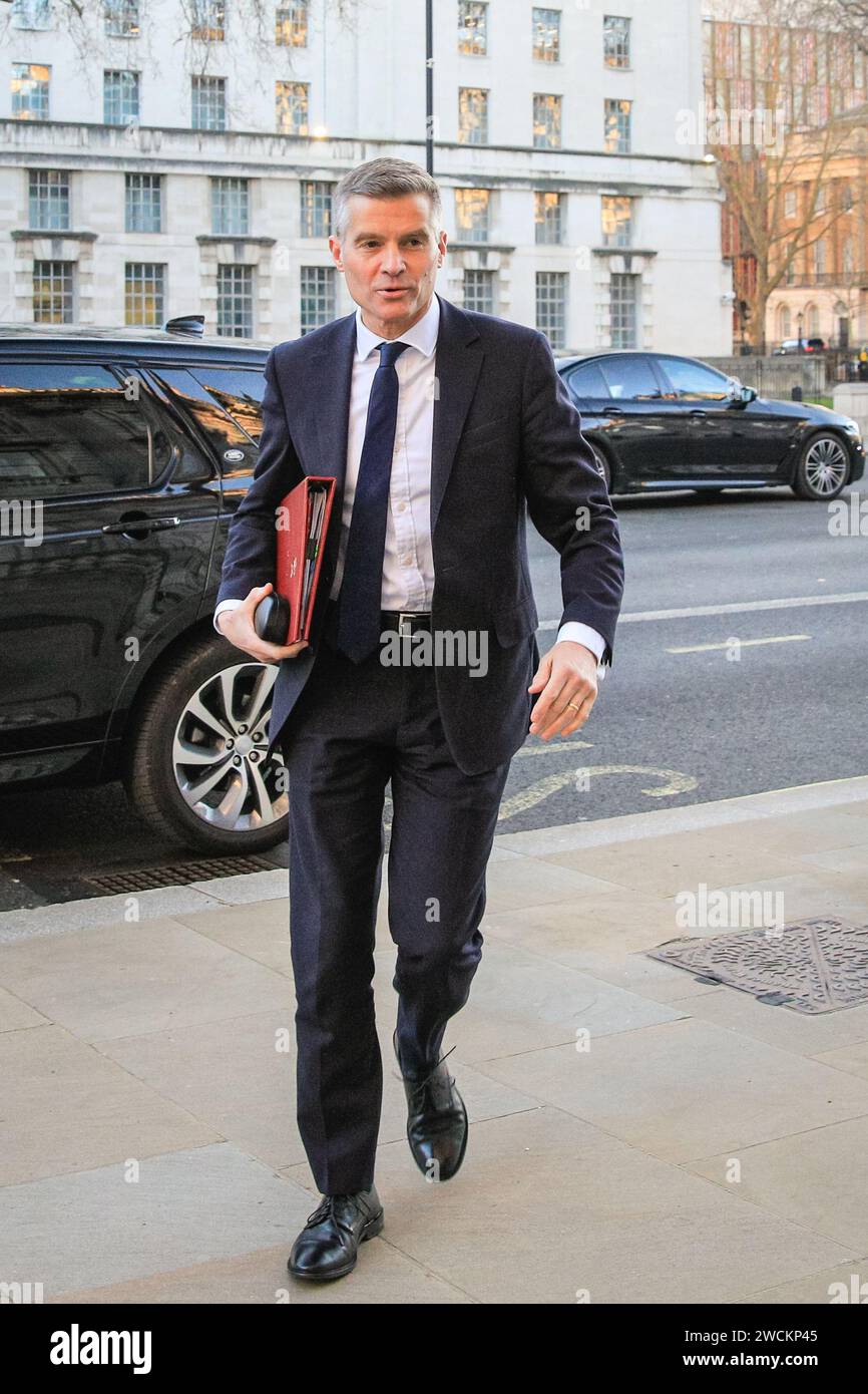 London, UK. 16th Jan, 2024. Mark Harper, MP, Secretary of State for ...