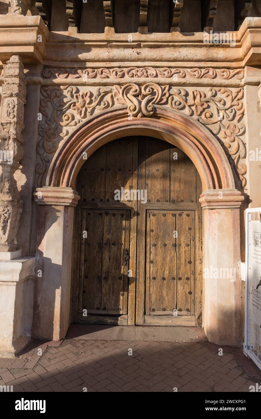 Tucson entrance arch at san xavier hi-res stock photography and images ...