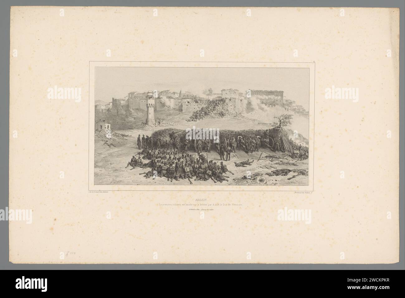 French soldiers attack Constantine, October 13, 1837, Denis Auguste ...