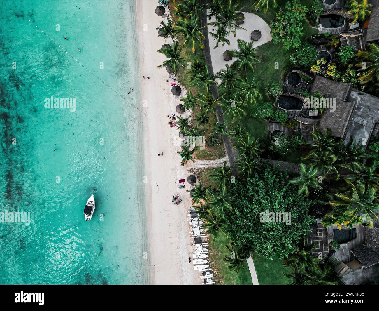 Top Down in Mauritius Stock Photo - Alamy