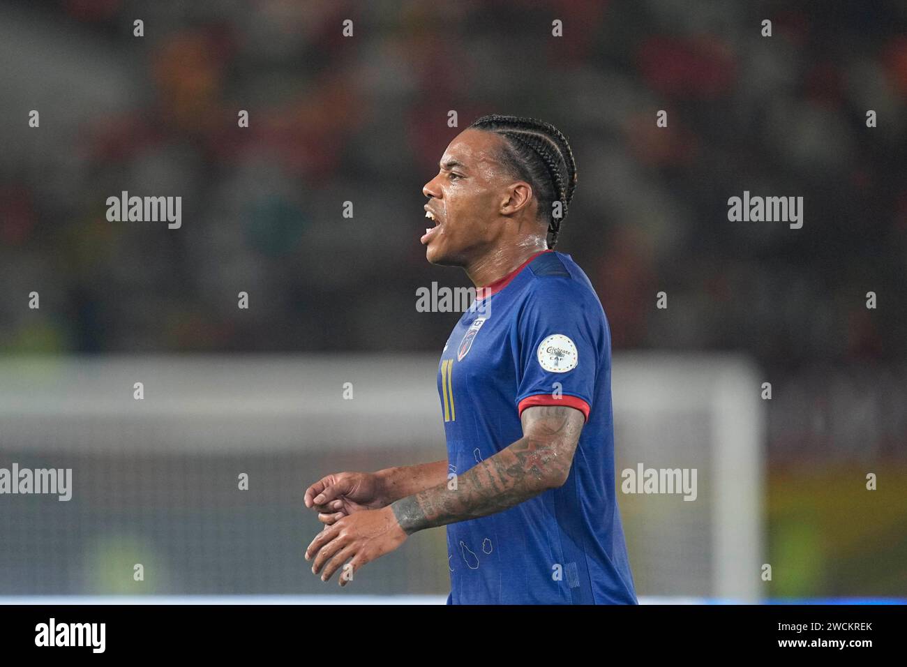 January 14 2024: Garry Mendes Rodrigues (Cap Verde) looks on during a ...