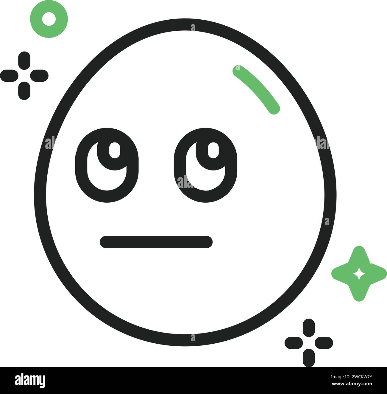 Face with rolling eyes Stock Vector Images - Alamy