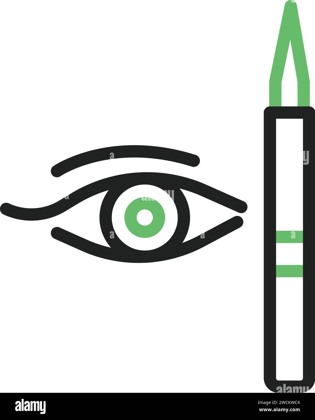 Eye with eyeliner icon vector image Stock Vector Image & Art - Alamy