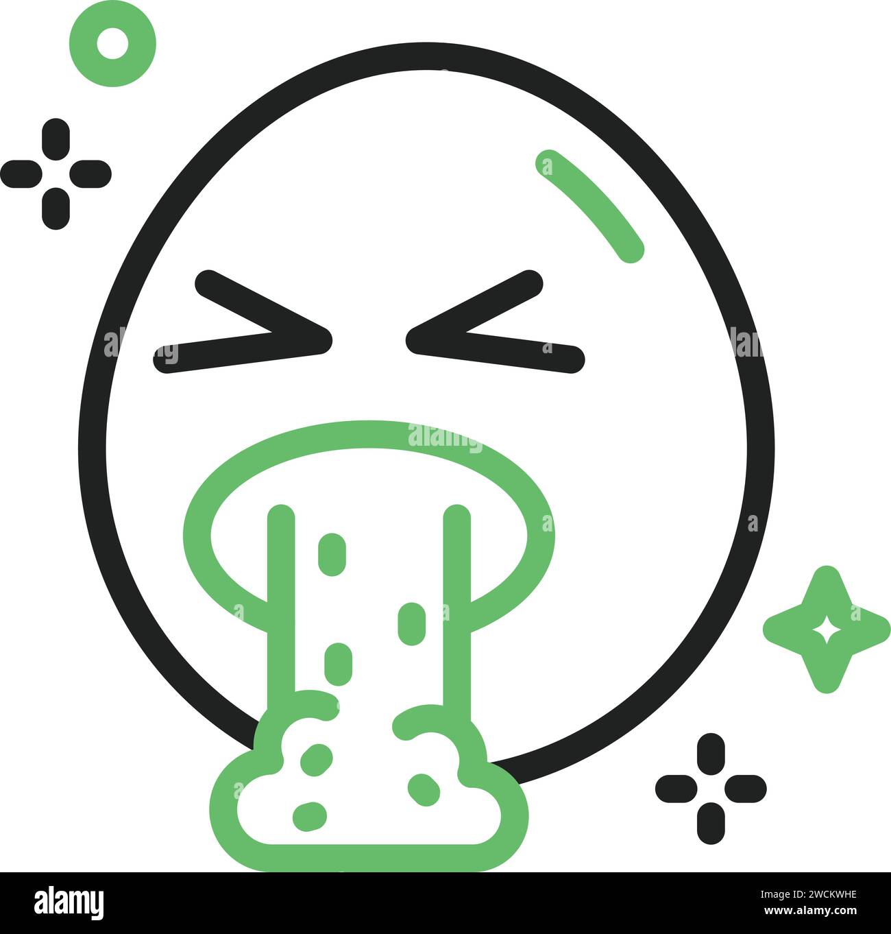 Face Vomiting icon vector image Stock Vector Image & Art - Alamy