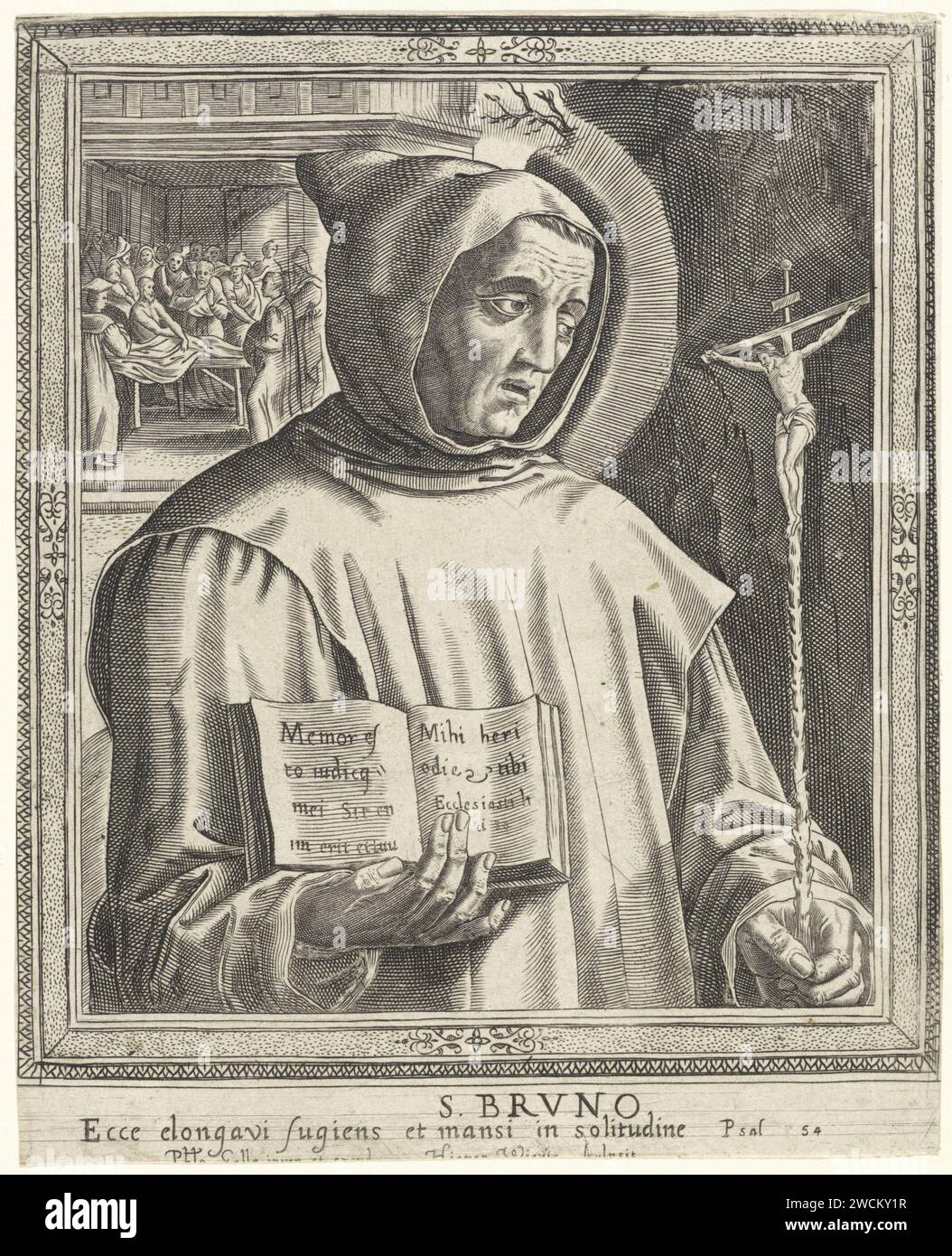 H. Bruno, anonymous, after Hieronymus Wierix, after Philips Galle, 1610 ...