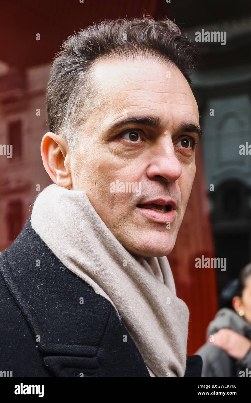Milano, Italy. 15th Jan, 2024. Pedro Alonso is attending the Milan ...