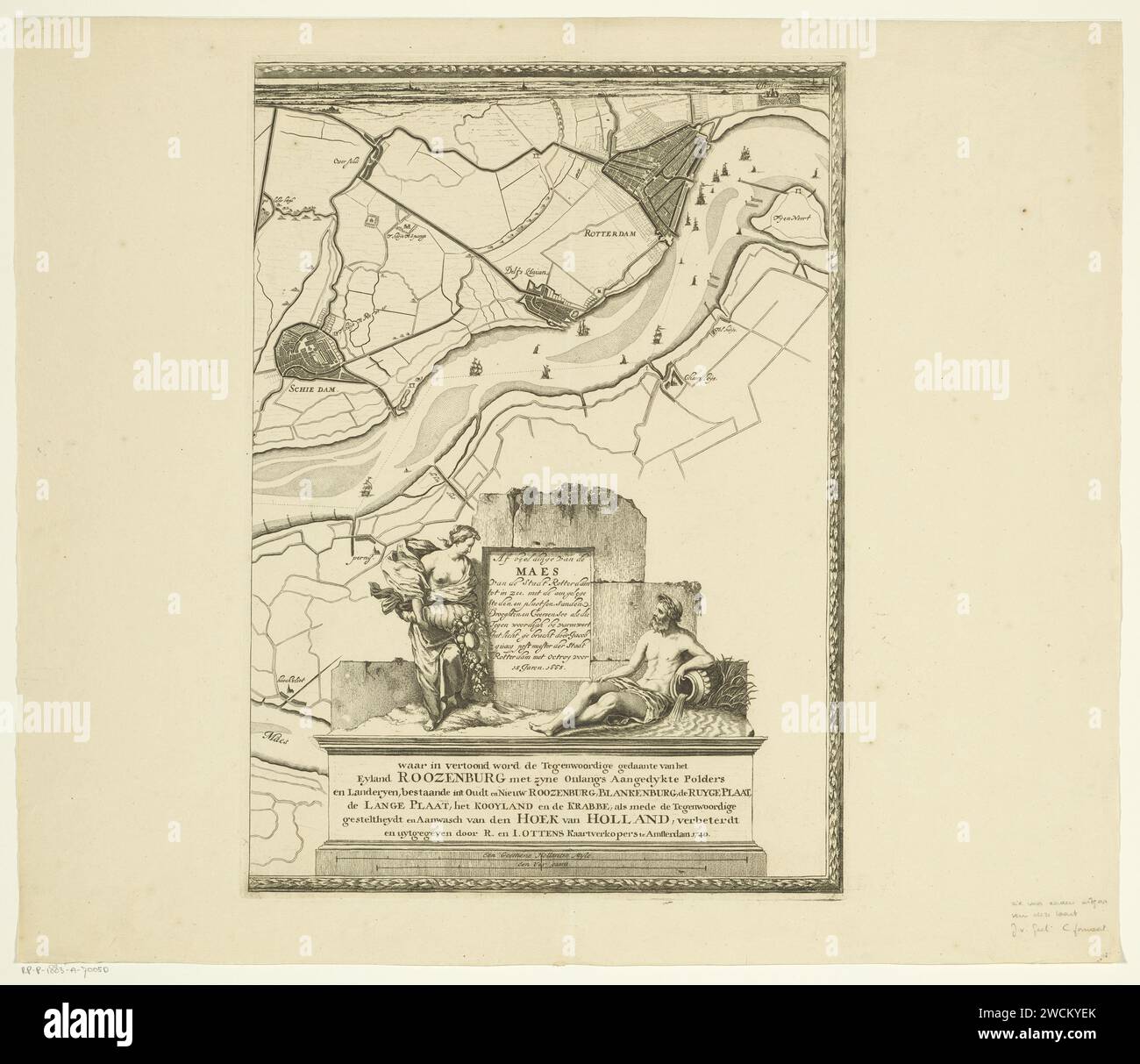 Map of the Maas from Rotterdam to the North Sea (fourth part), Joost ...