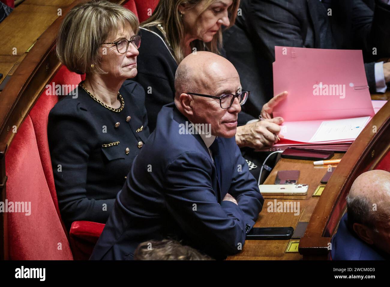 Paris, France. 16th Jan, 2024. © PHOTOPQR/LE PARISIEN/Fred Dugit ...