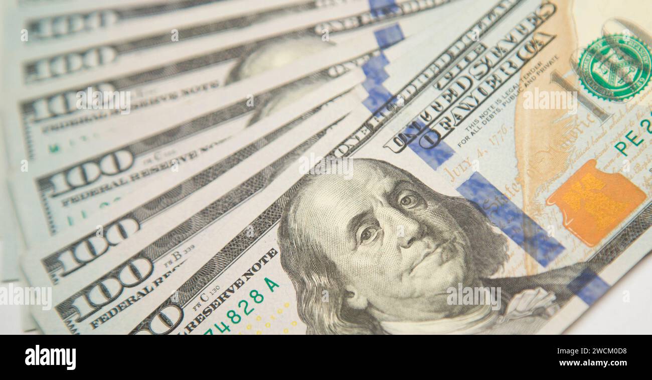 U.S. one hundred dollar notes, Jan 15, 2024 : U.S. one hundred dollar ...