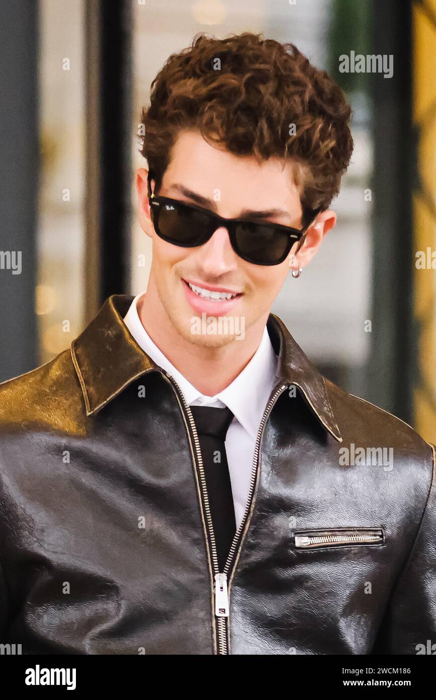 Milan, Italy. 14th Jan, 2024. Manu Rios is being seen at the Milan ...