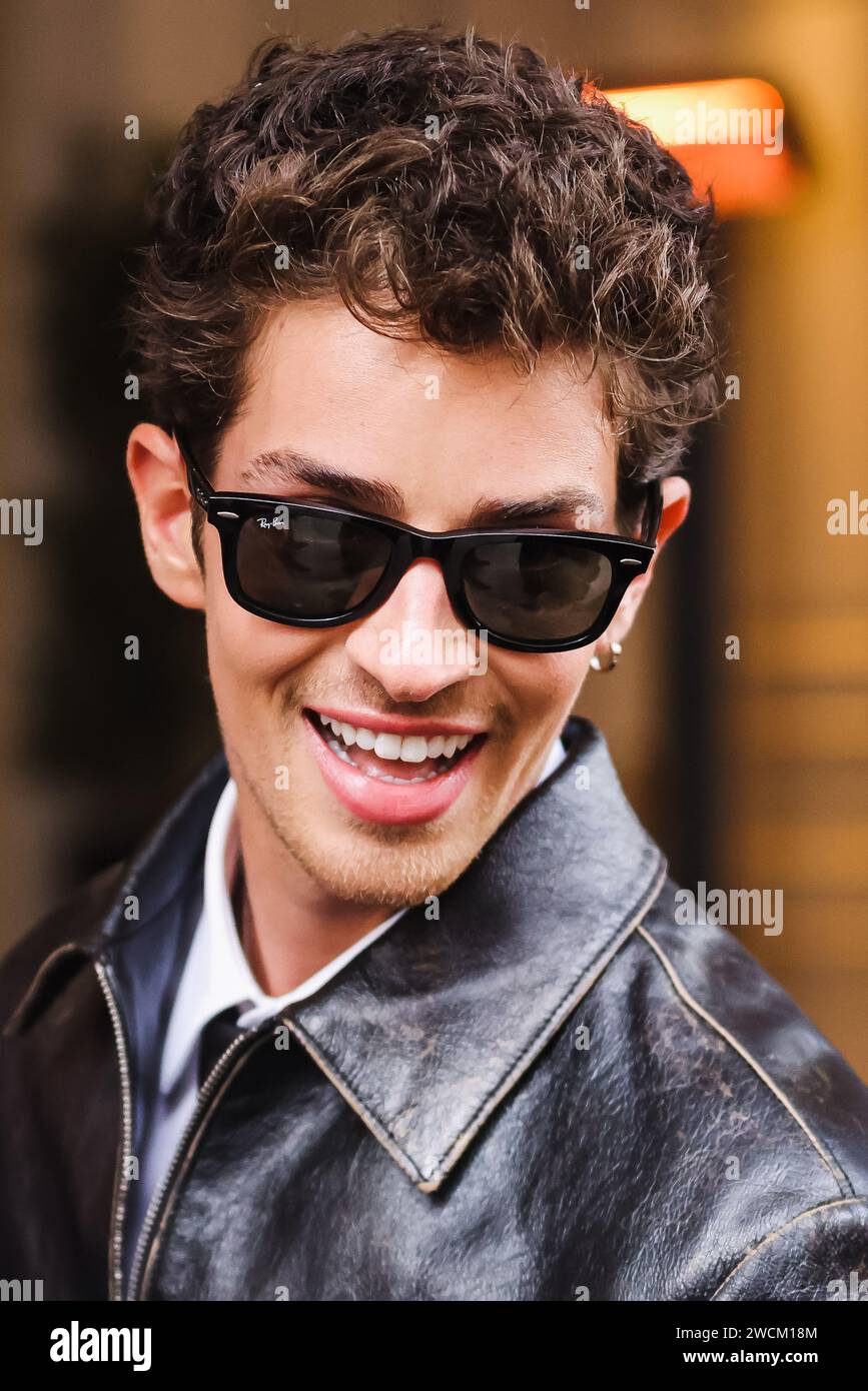 Milan, Italy. 14th Jan, 2024. Manu Rios is being seen at the Milan ...