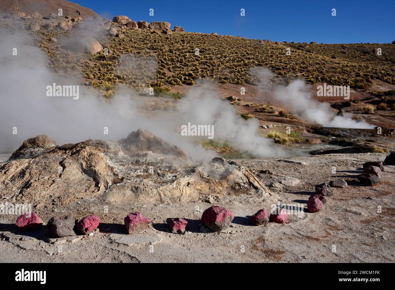 Steam fountain from the ground hi-res stock photography and images - Alamy