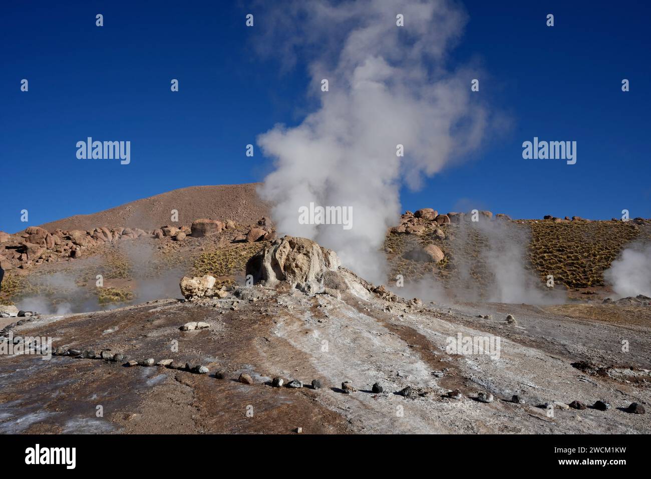 Steam fountain from the ground hi-res stock photography and images - Alamy