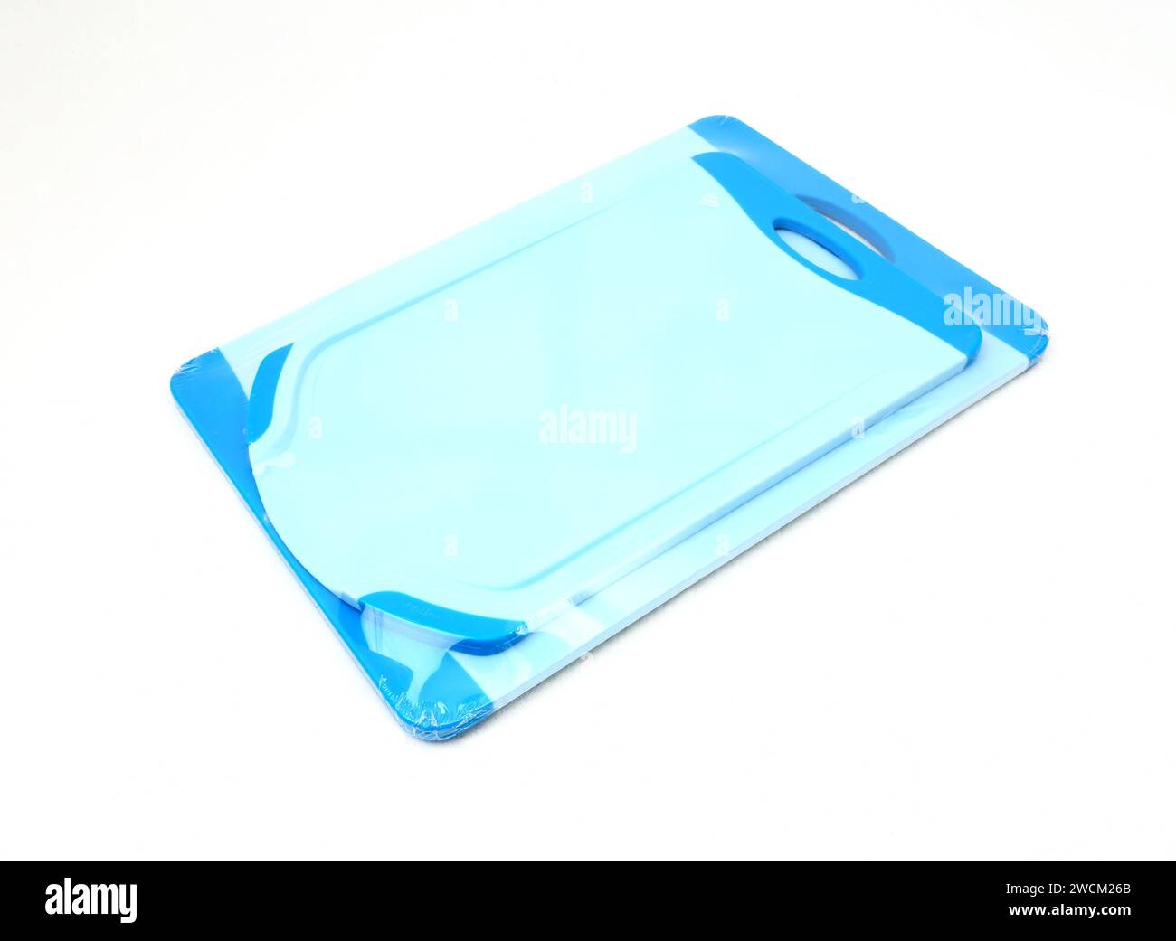 Set of Turquoise Plastic Chopping Boards Stock Photo - Alamy