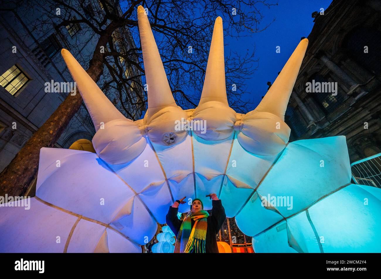 London, UK. 16th Jan, 2024. King's College London presents Air Giants ...