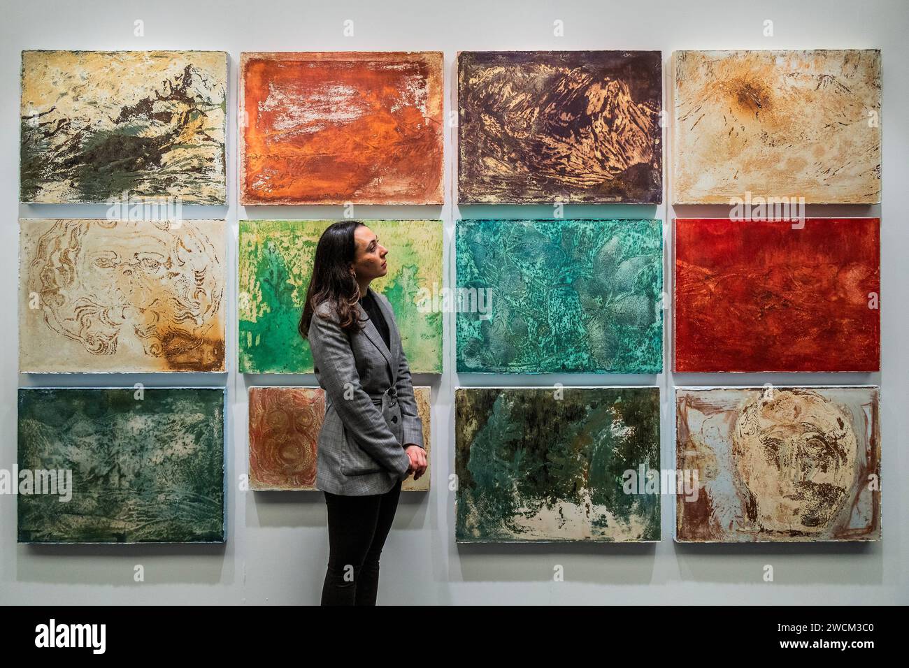 London, UK. 16th Jan, 2024. 2023 Works by Theodore Ereira-Guyer on ...