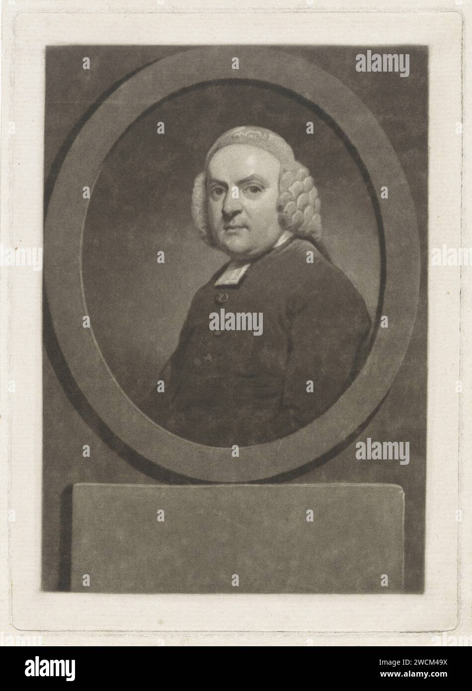 Portrait of the pastor Wilhelm Leendert Krieger, Charles Howard Hodges ...