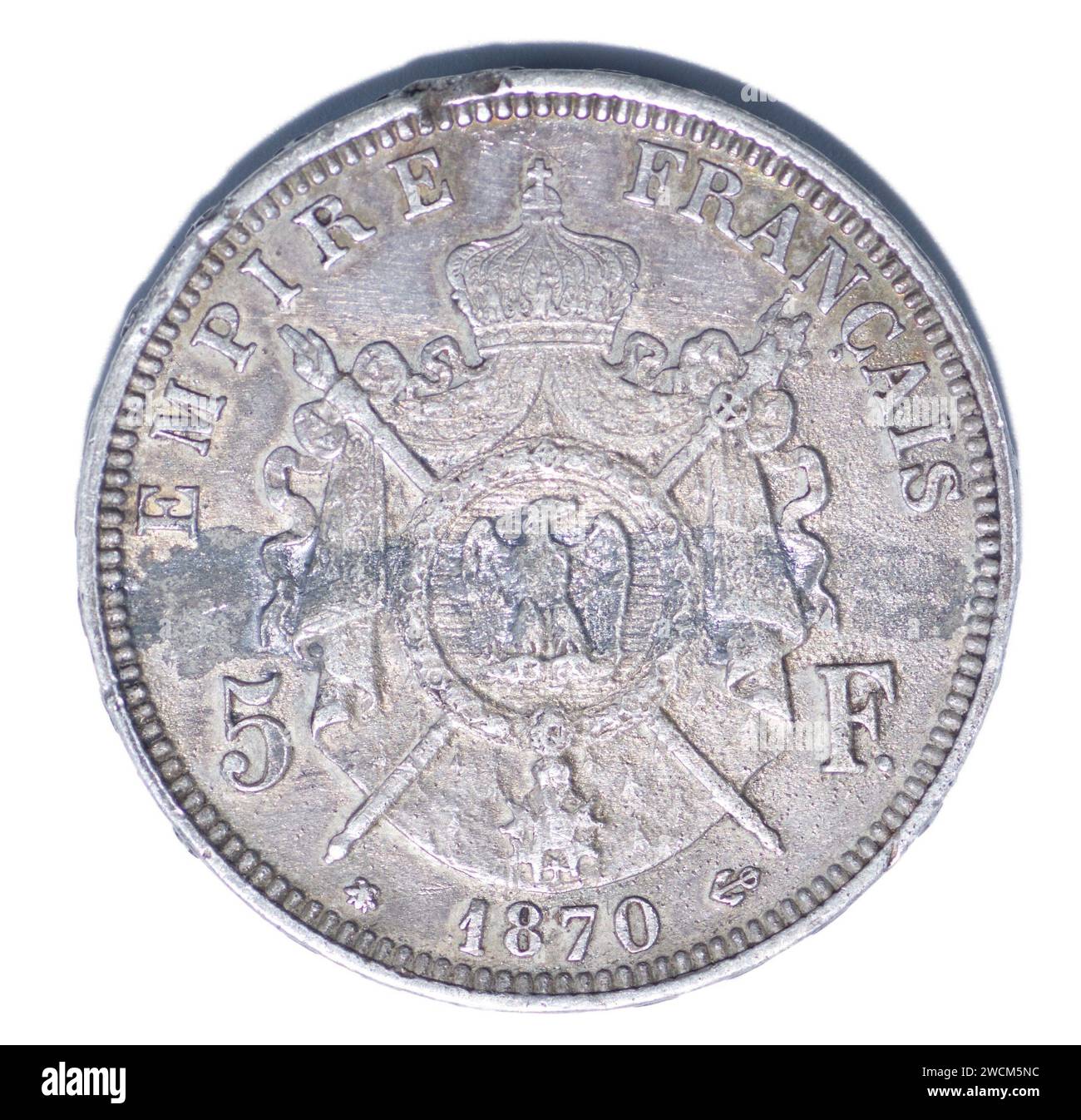 1870 A FRANCE Francais Empereur emperor NAPOLEON III Barre Antique old ...