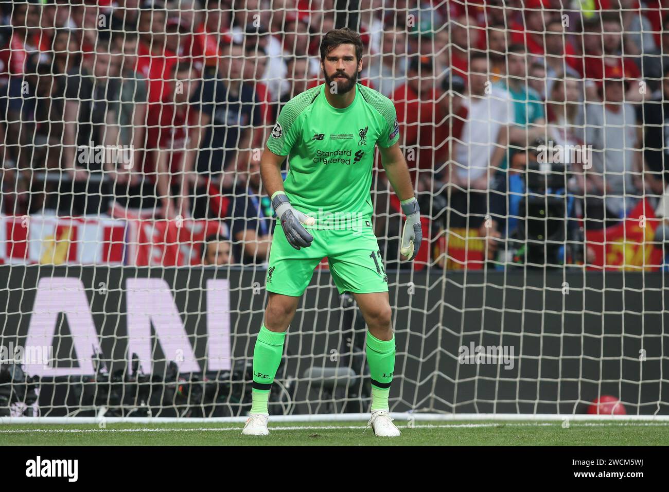 Madrid, Spain. 01st June, 2019. Alisson Ramses Becker of Liverpool seen ...