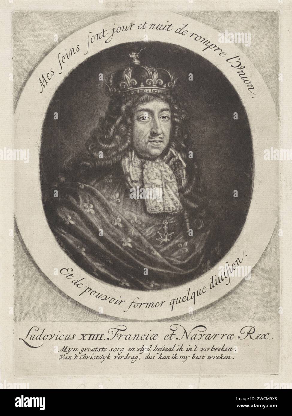 Portrait of Louis XIV, King of France, Jacob Gole (Possible), 1670 ...