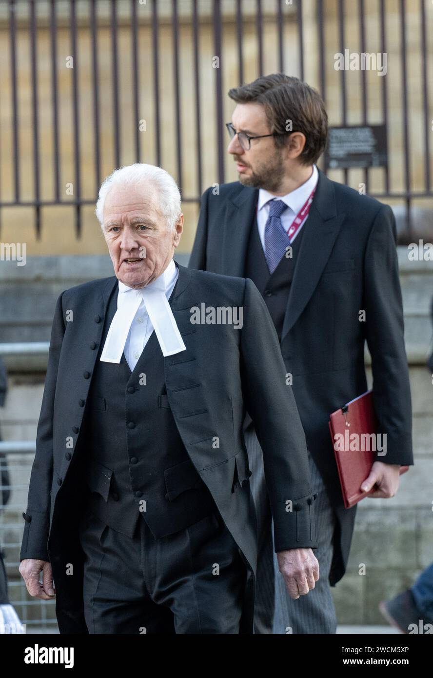 London, UK. 16th Jan, 2024. betty boothroyd, former Commons Speaker ...