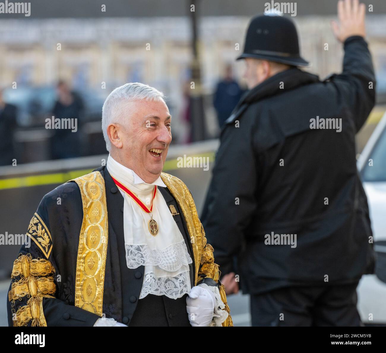 London, UK. 16th Jan, 2024. betty boothroyd, former Commons Speaker ...