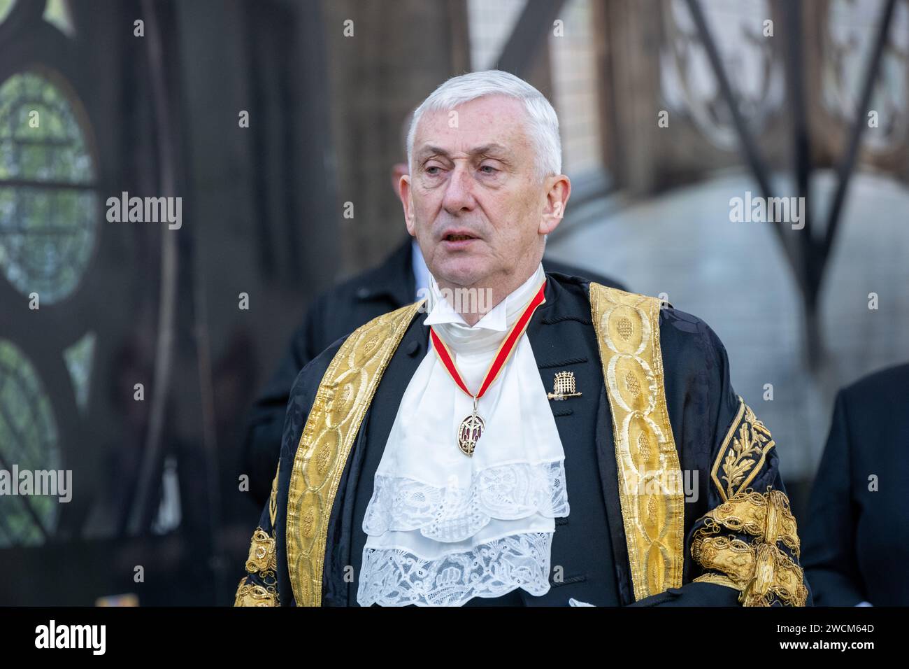 London, UK. 16th Jan, 2024. betty boothroyd, former Commons Speaker ...
