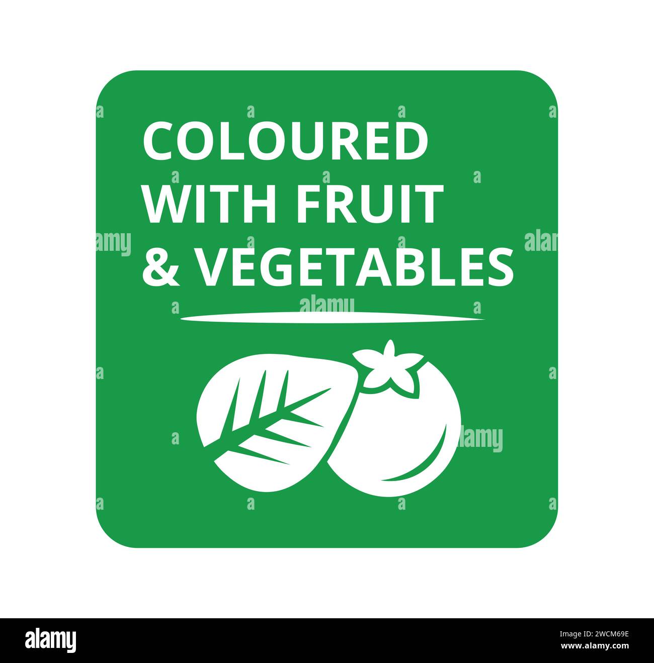 Coloured with fruit and vegetables Symbol Stock Vector Image & Art - Alamy
