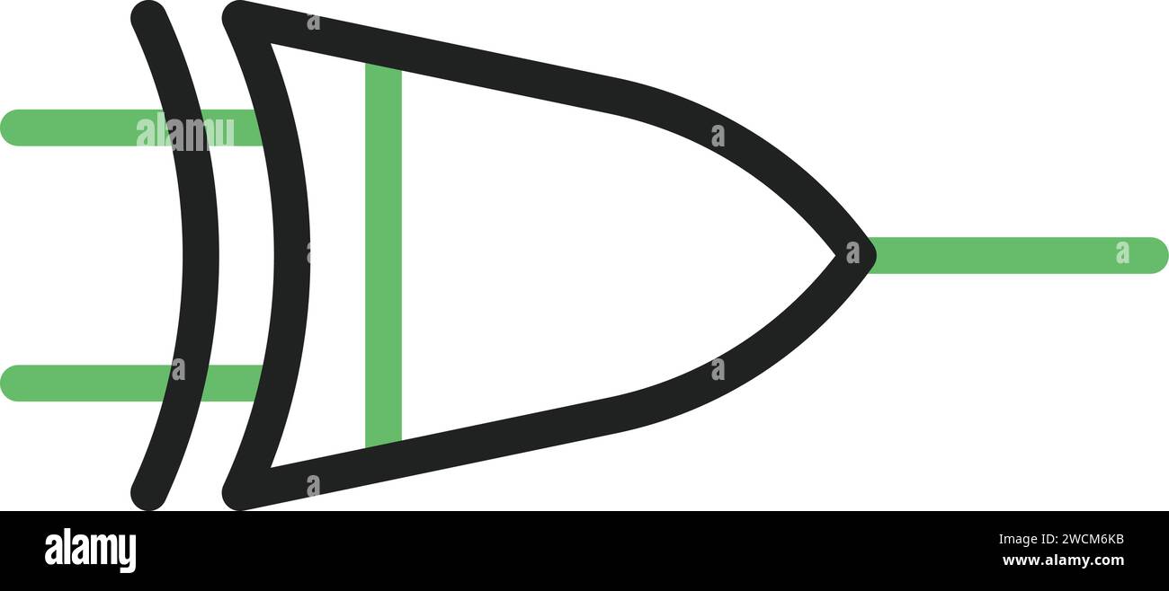 OR Gate icon vector image Stock Vector Image & Art - Alamy