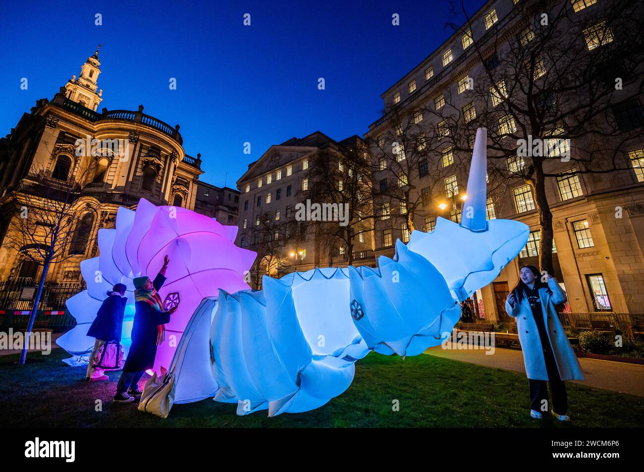 London, UK. 16th Jan, 2024. King's College London presents Air Giants ...