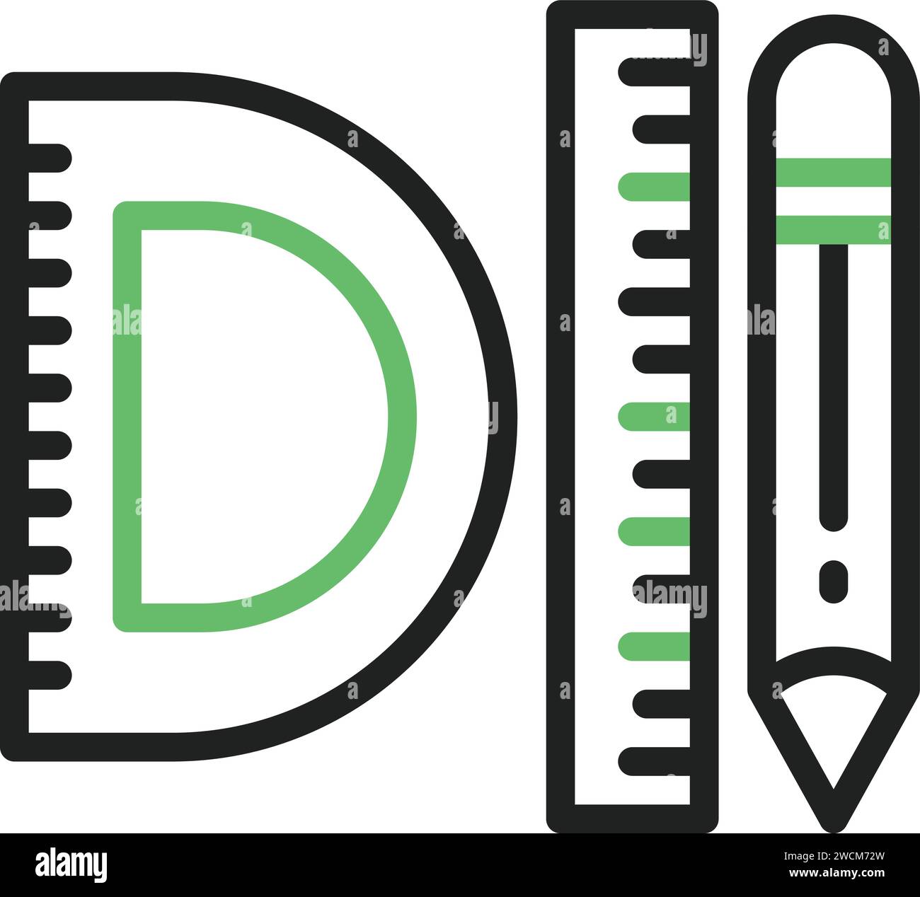 Geometry Tools icon vector image Stock Vector Image & Art - Alamy