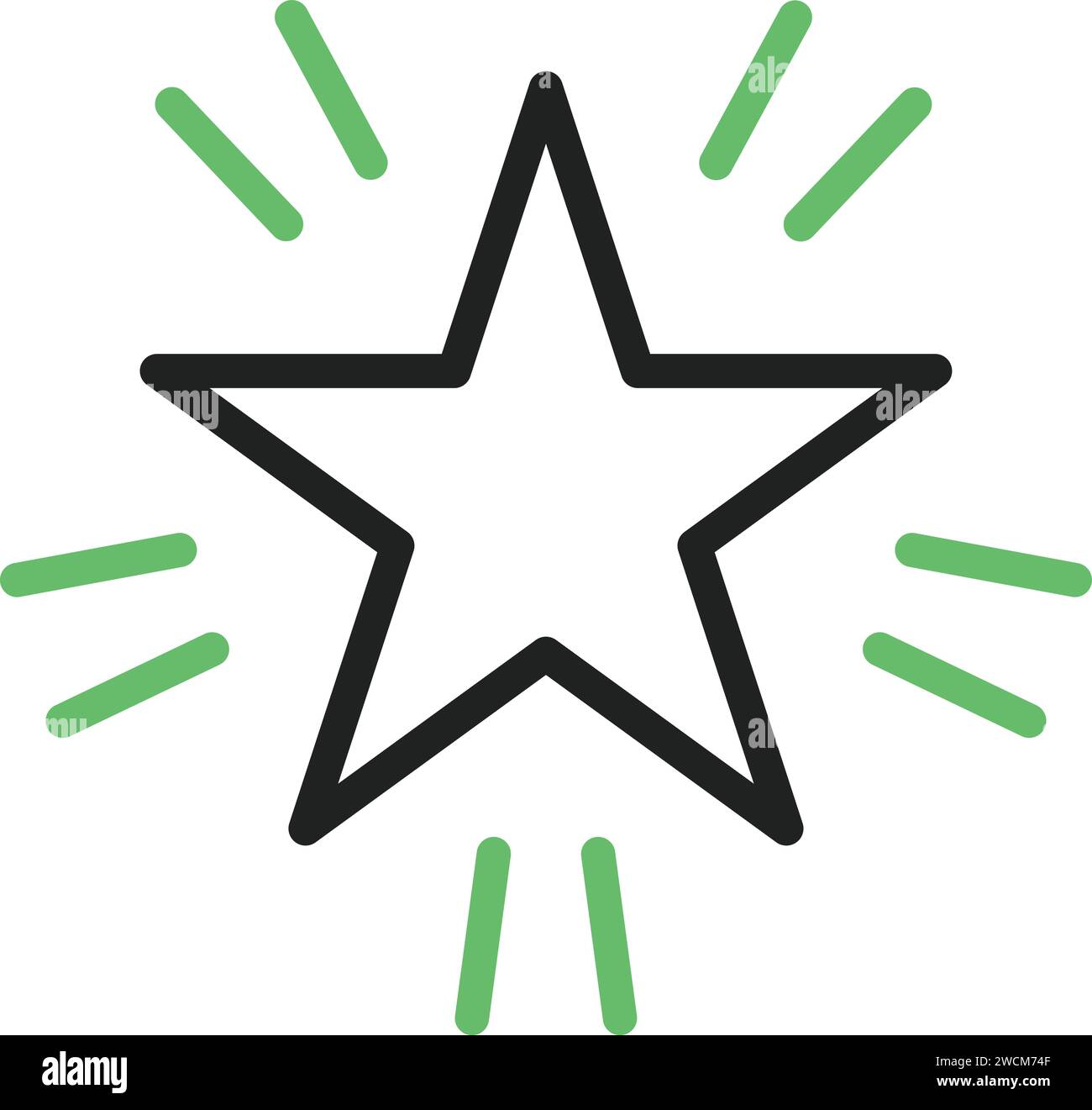 Glowing Star icon vector image Stock Vector Image & Art - Alamy