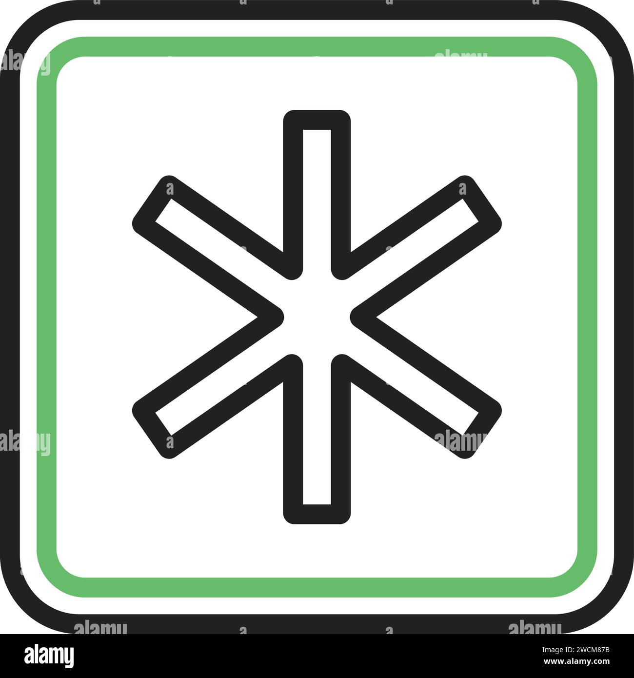 Keycap Asterisk icon vector image Stock Vector Image & Art - Alamy