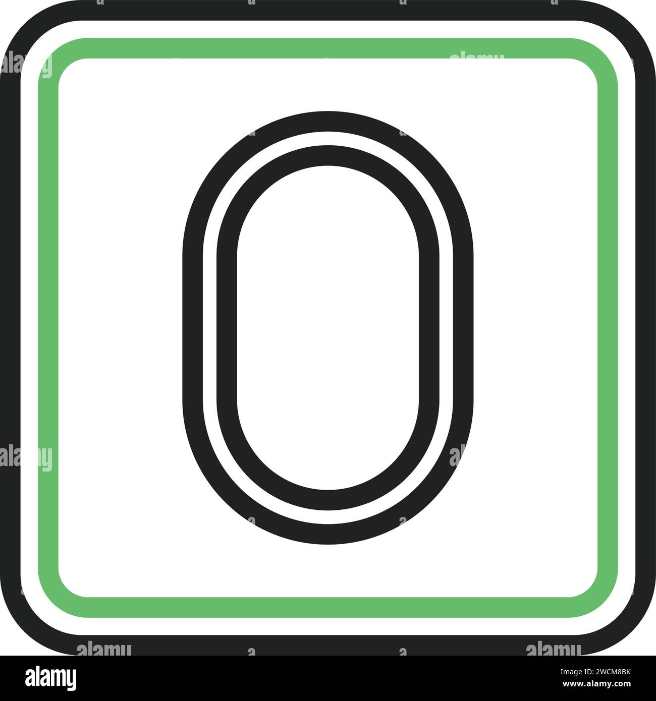 Keycap Digit Zero icon vector image Stock Vector Image & Art - Alamy