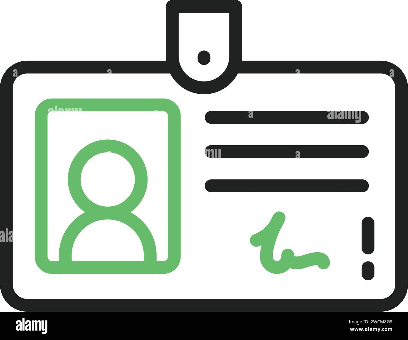 Identity Card icon vector image Stock Vector Image & Art - Alamy