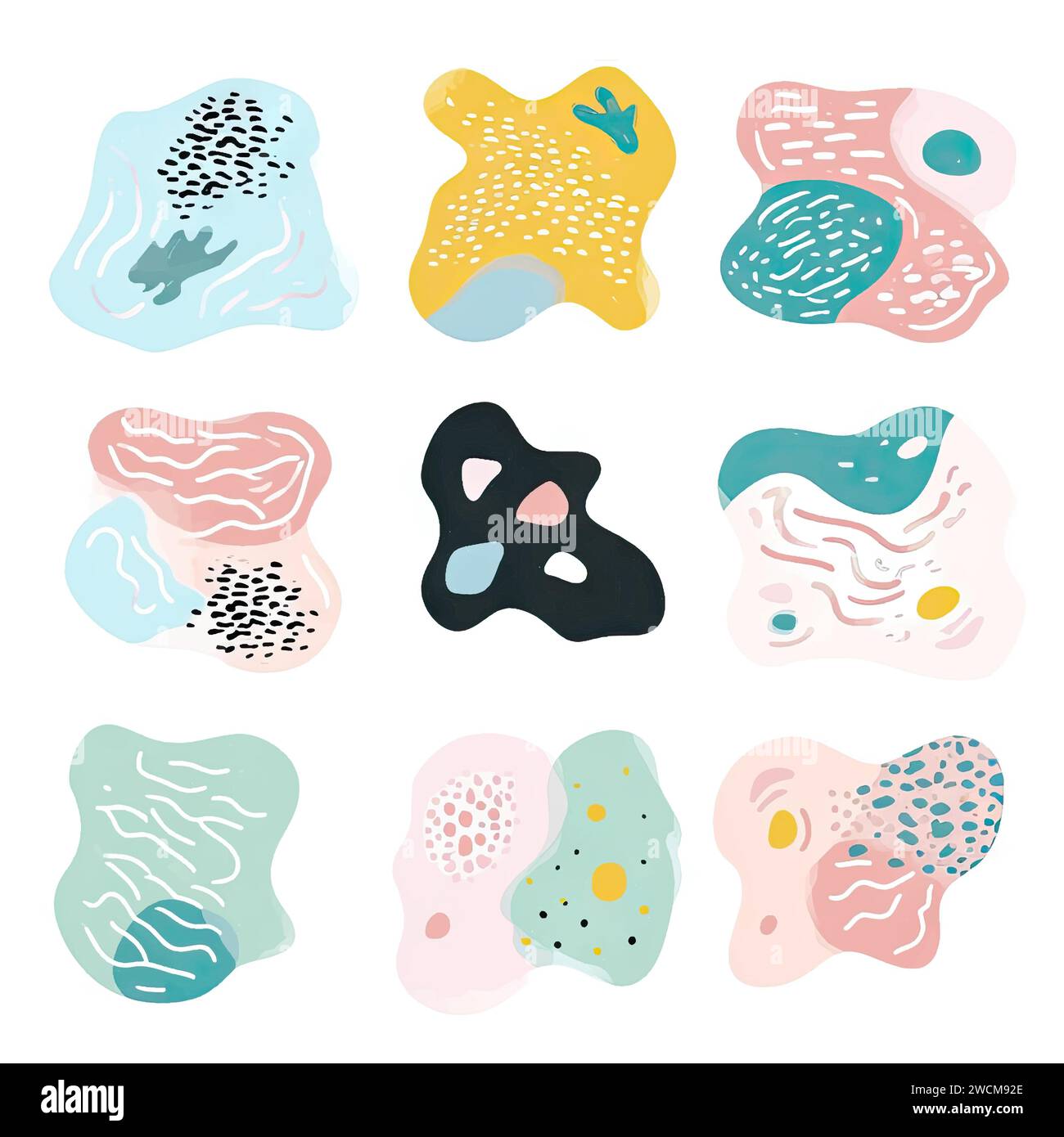 free vector set free hand doodle shape Stock Vector Image & Art - Alamy