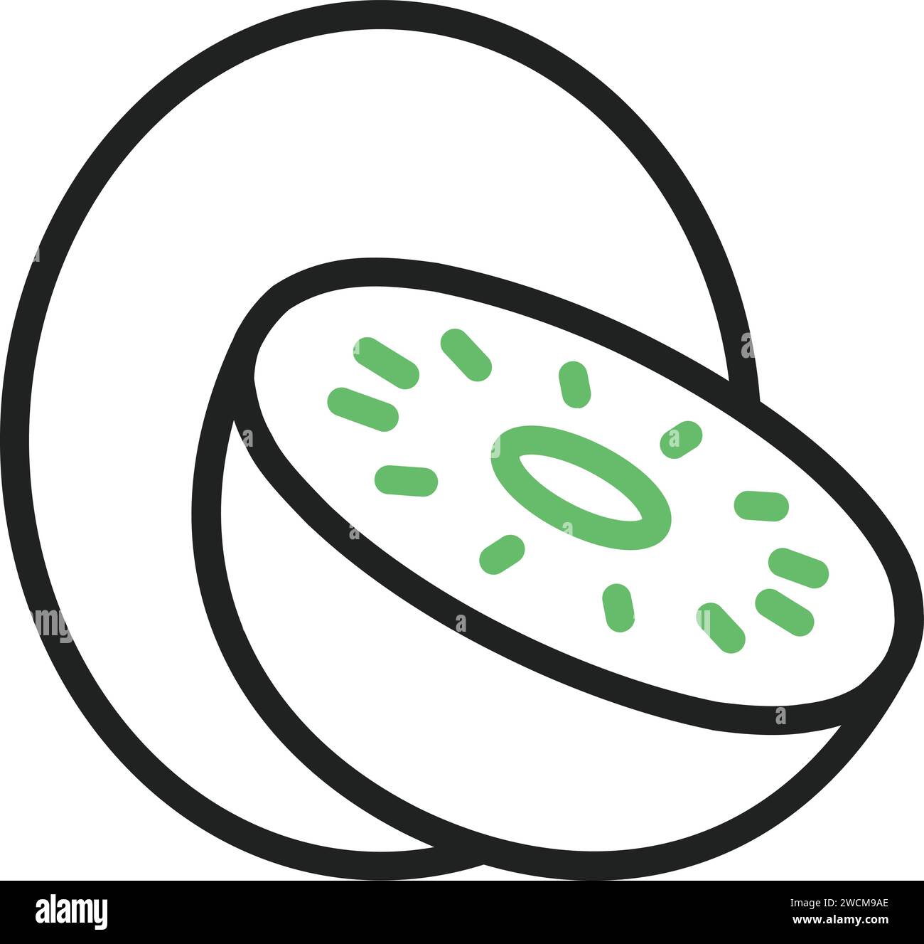 Kiwi icon vector image Stock Vector Image & Art - Alamy