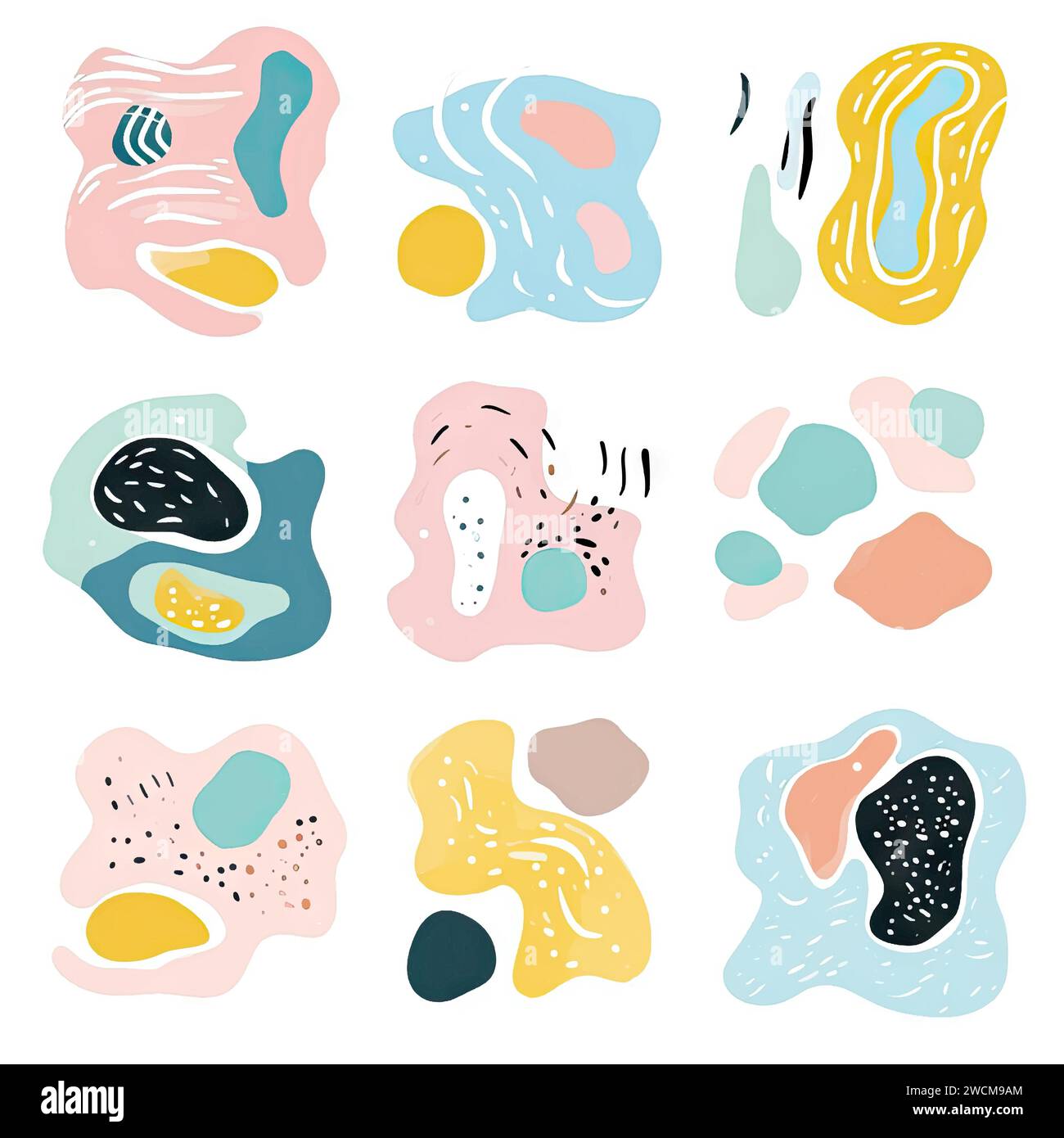 free vector set free hand doodle shape Stock Vector Image & Art - Alamy