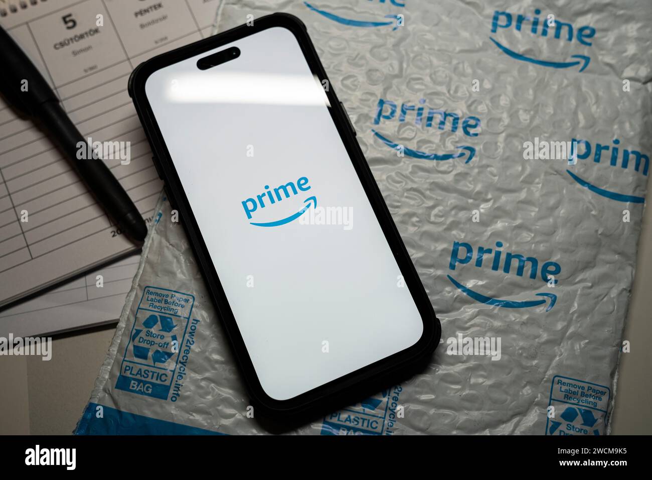 Amazon Prime Video streaming app on smartphone on iPhone 14 Pro screen ...