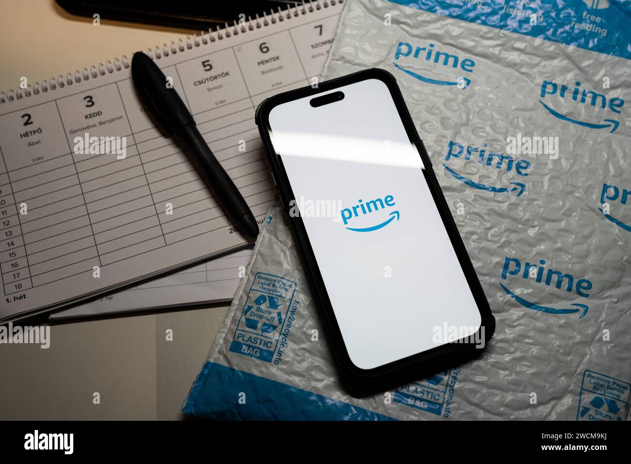 Amazon Prime Video streaming app on smartphone on iPhone 14 Pro screen ...