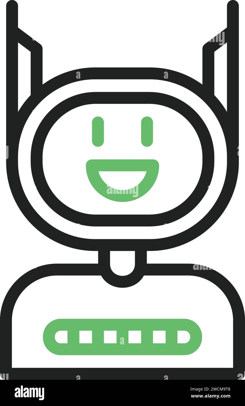 Robot icon vector image Stock Vector Images - Alamy