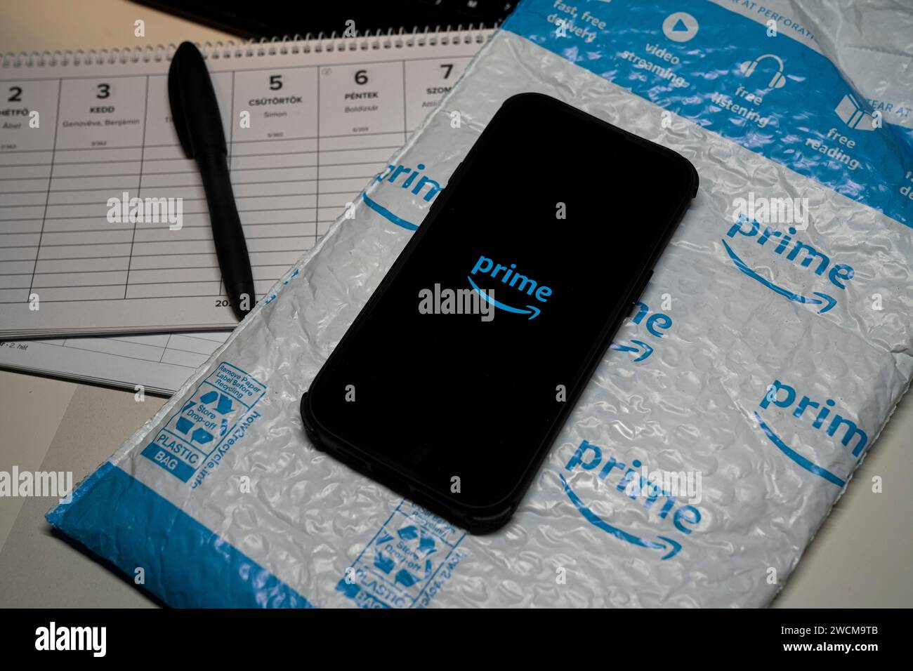 Amazon Prime Video streaming app on smartphone on iPhone 14 Pro screen ...