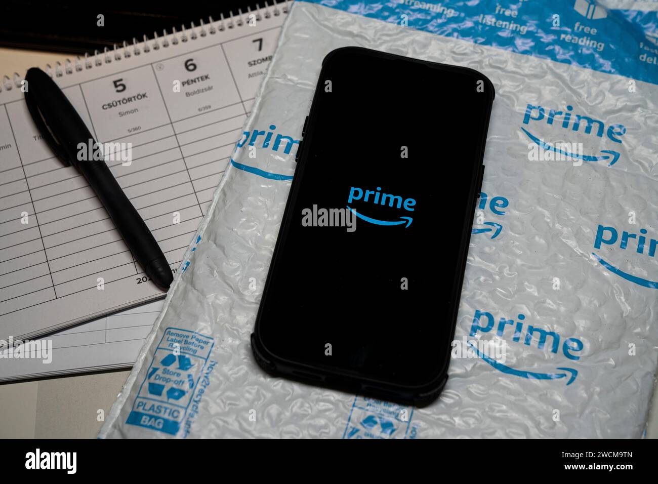 Amazon Prime Video streaming app on smartphone on iPhone 14 Pro screen ...