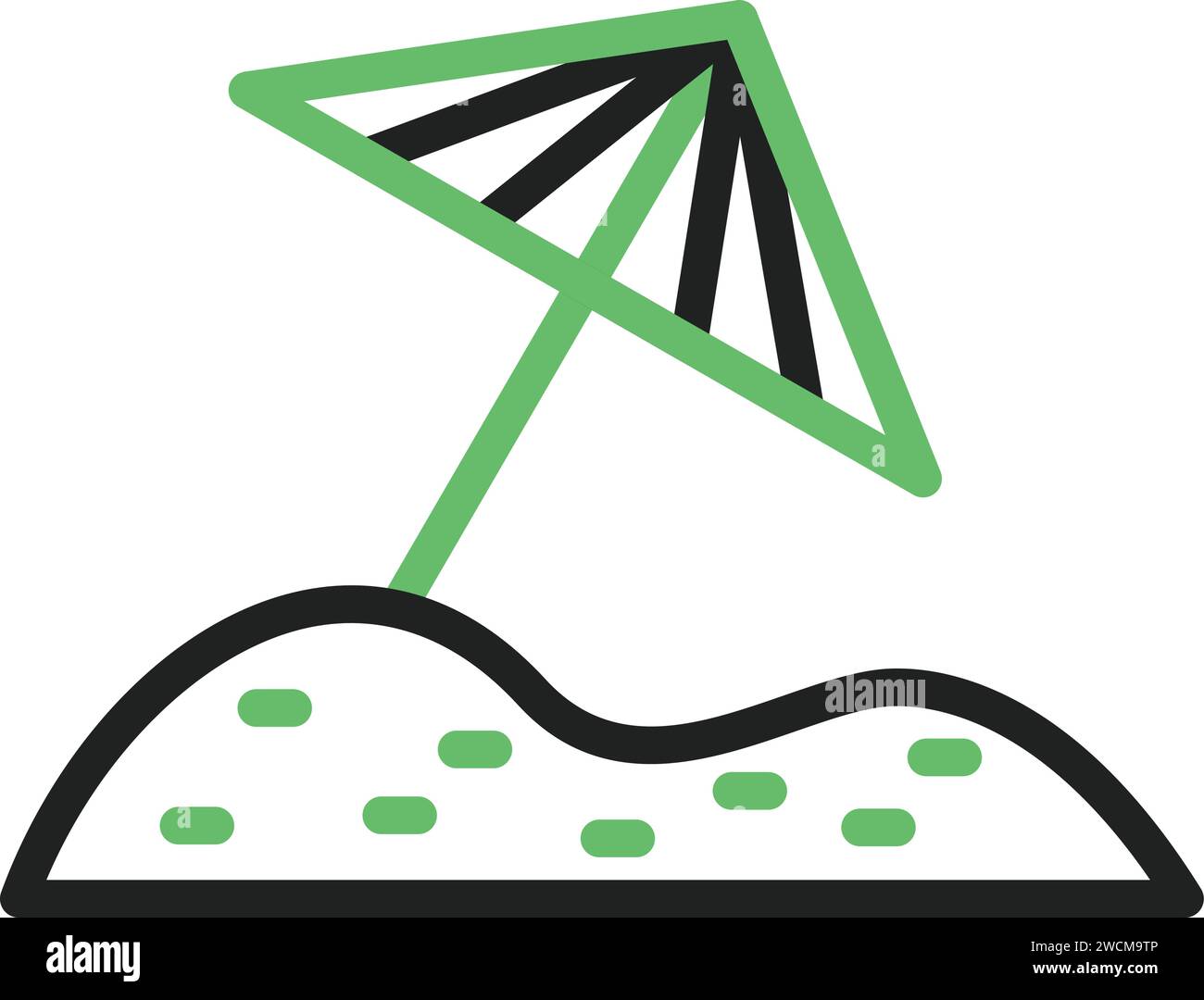 Parasol icon vector image Stock Vector Image & Art - Alamy