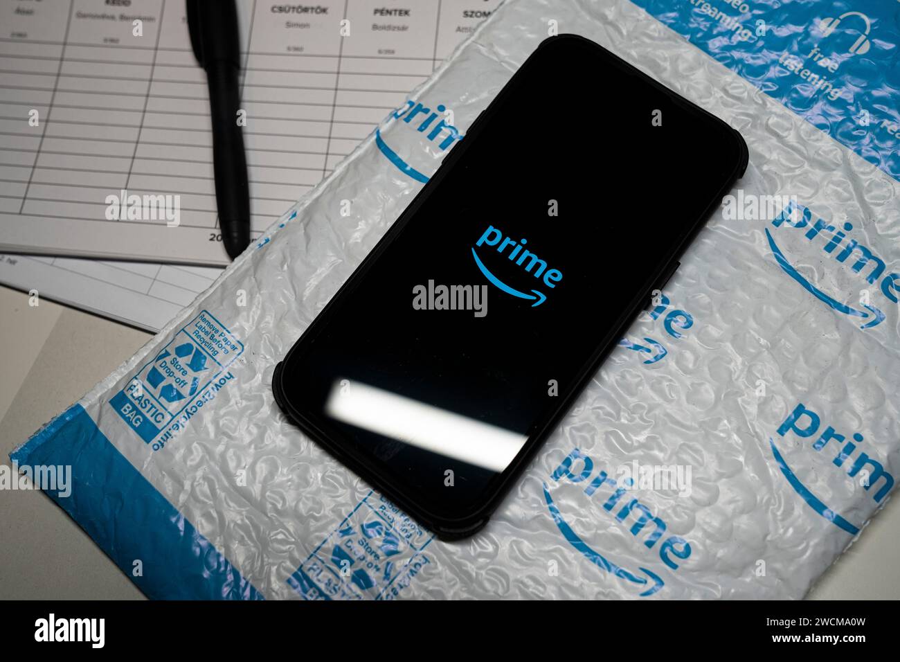 Amazon Prime Video streaming app on smartphone on iPhone 14 Pro screen ...