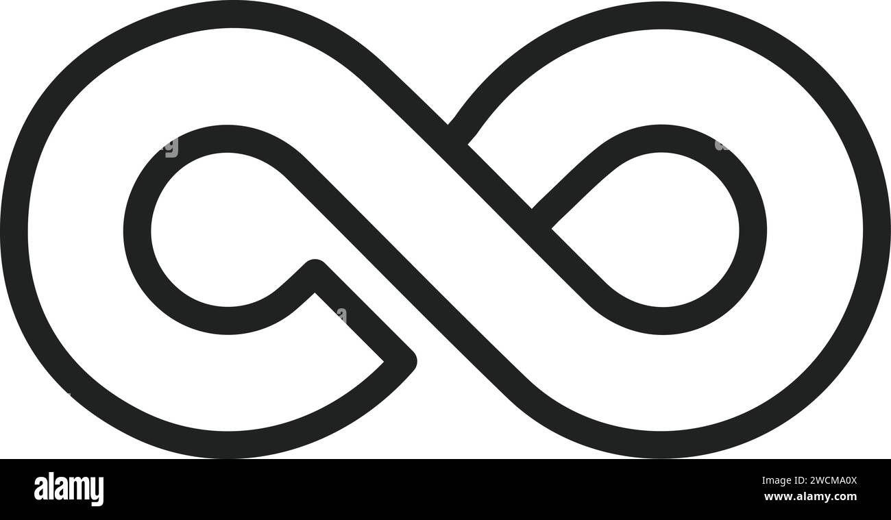 Infinity icon vector image Stock Vector Image & Art - Alamy
