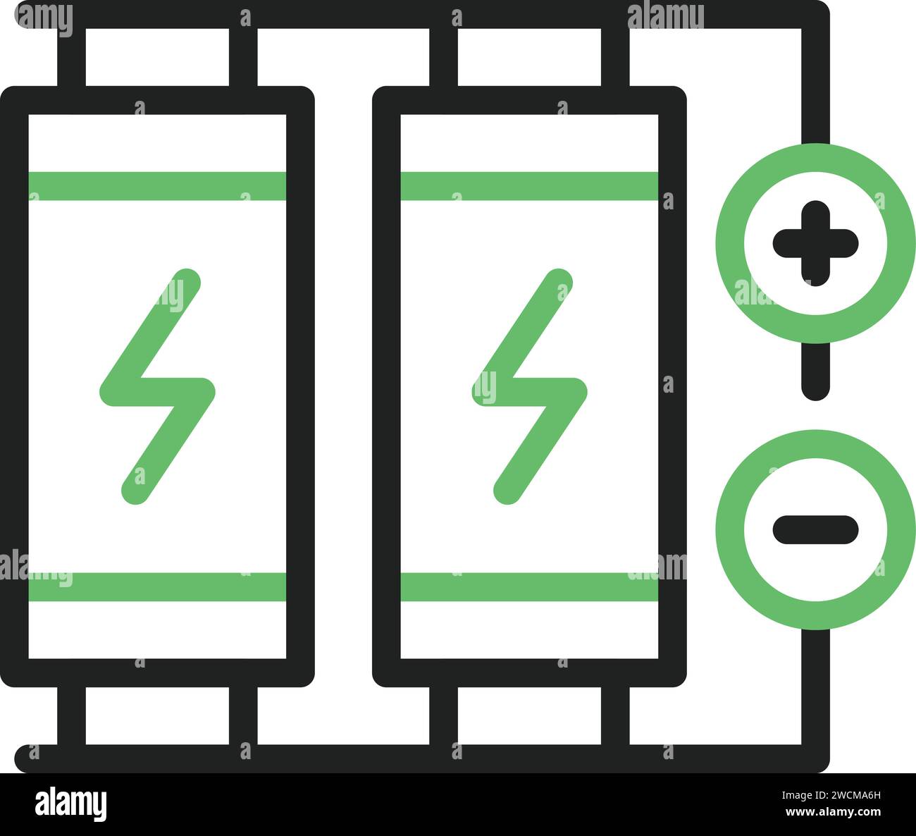 Pack battery line icon Cut Out Stock Images & Pictures - Alamy